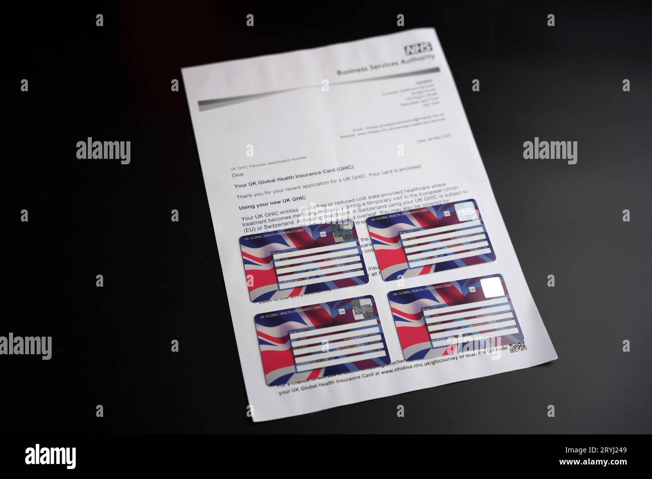 Global health insurance cards hi-res stock photography and images - Alamy