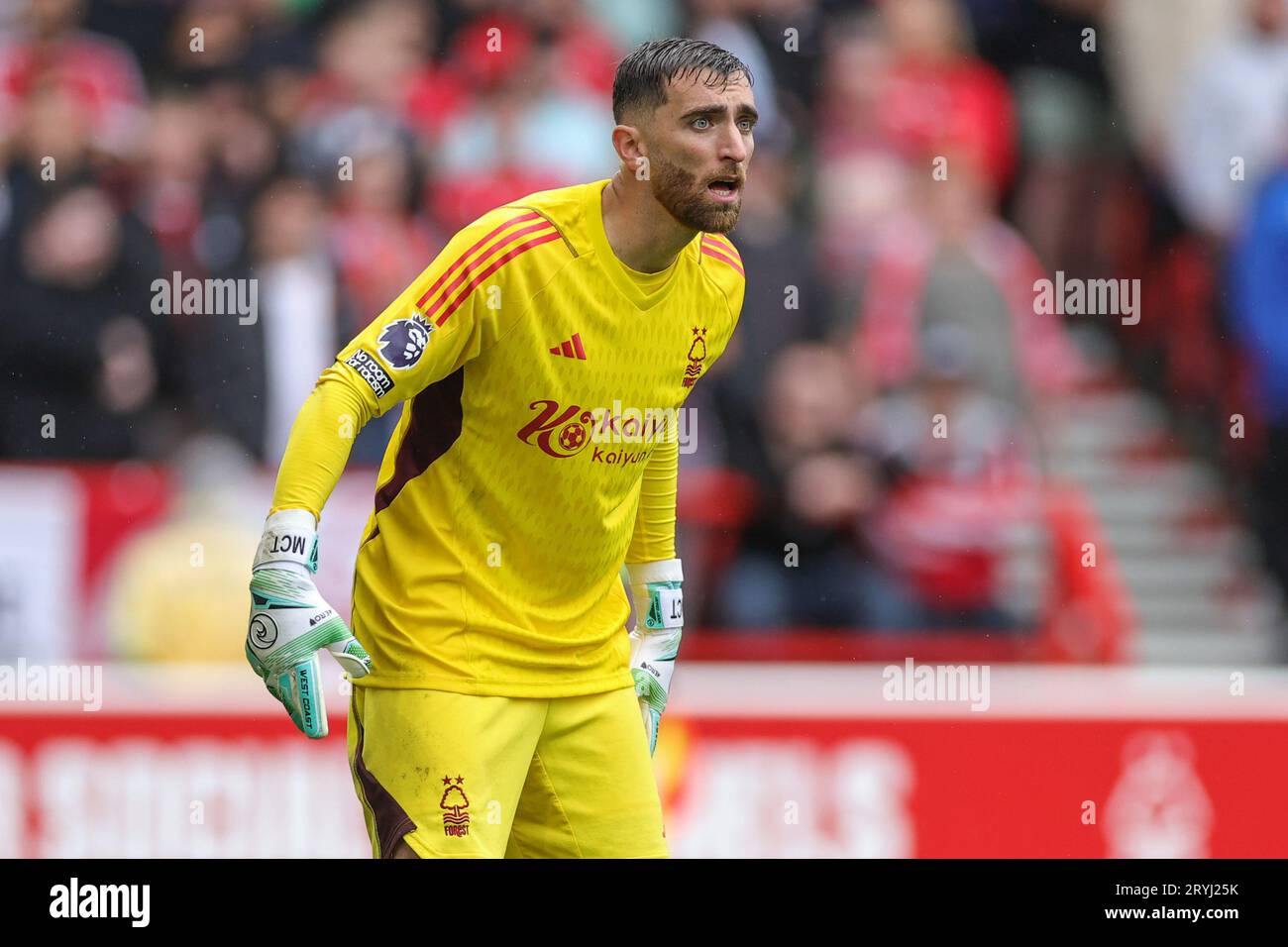 Matt Turner #1 of Nottingham Forest during the Premier League match ...