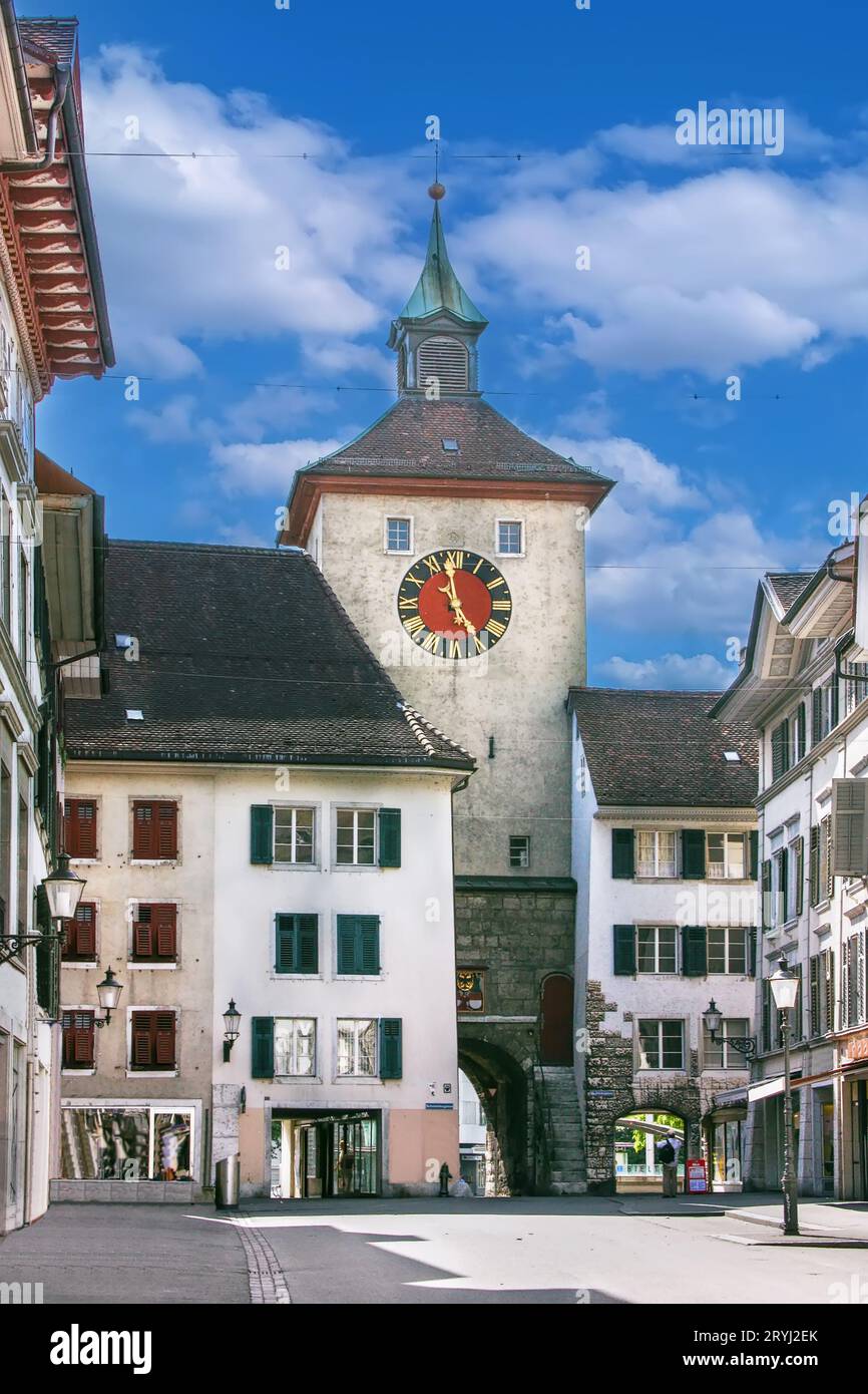 Clock tower solothurn switzerland hi-res stock photography and images ...