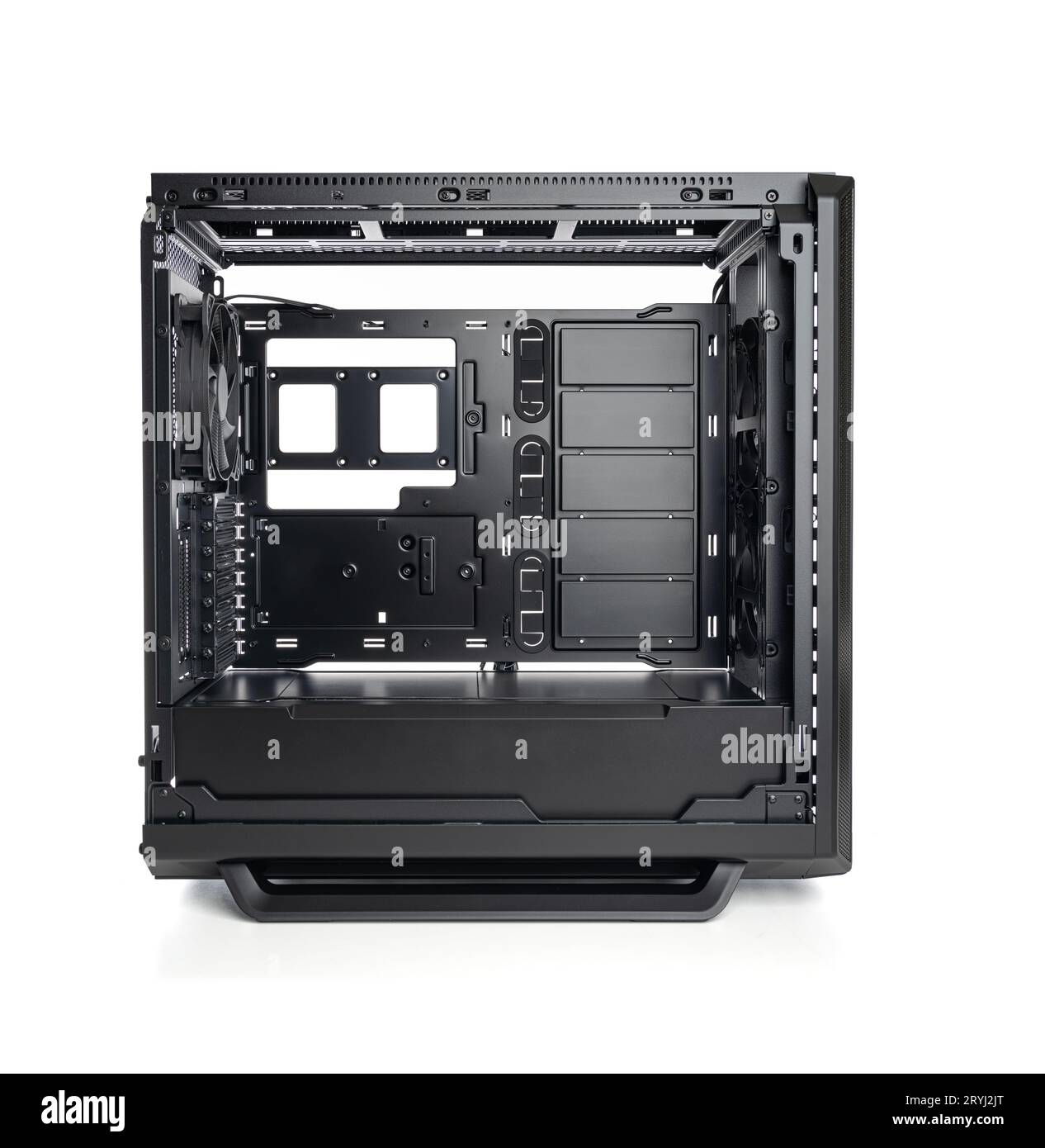 Open system unit case with fans of a personal computer Stock Photo - Alamy