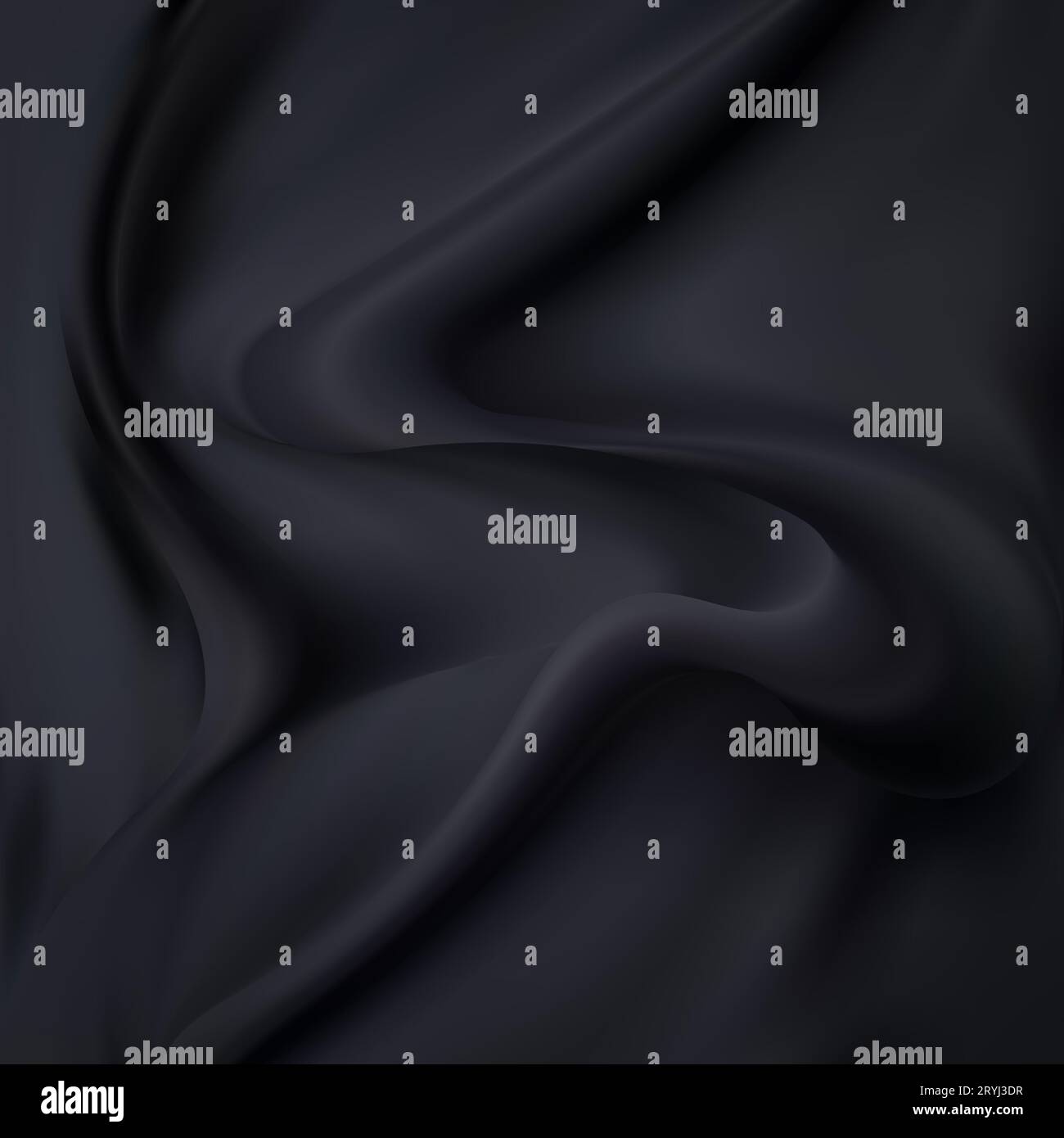 black wrinkled plush fabric background texture, soft material pattern ...