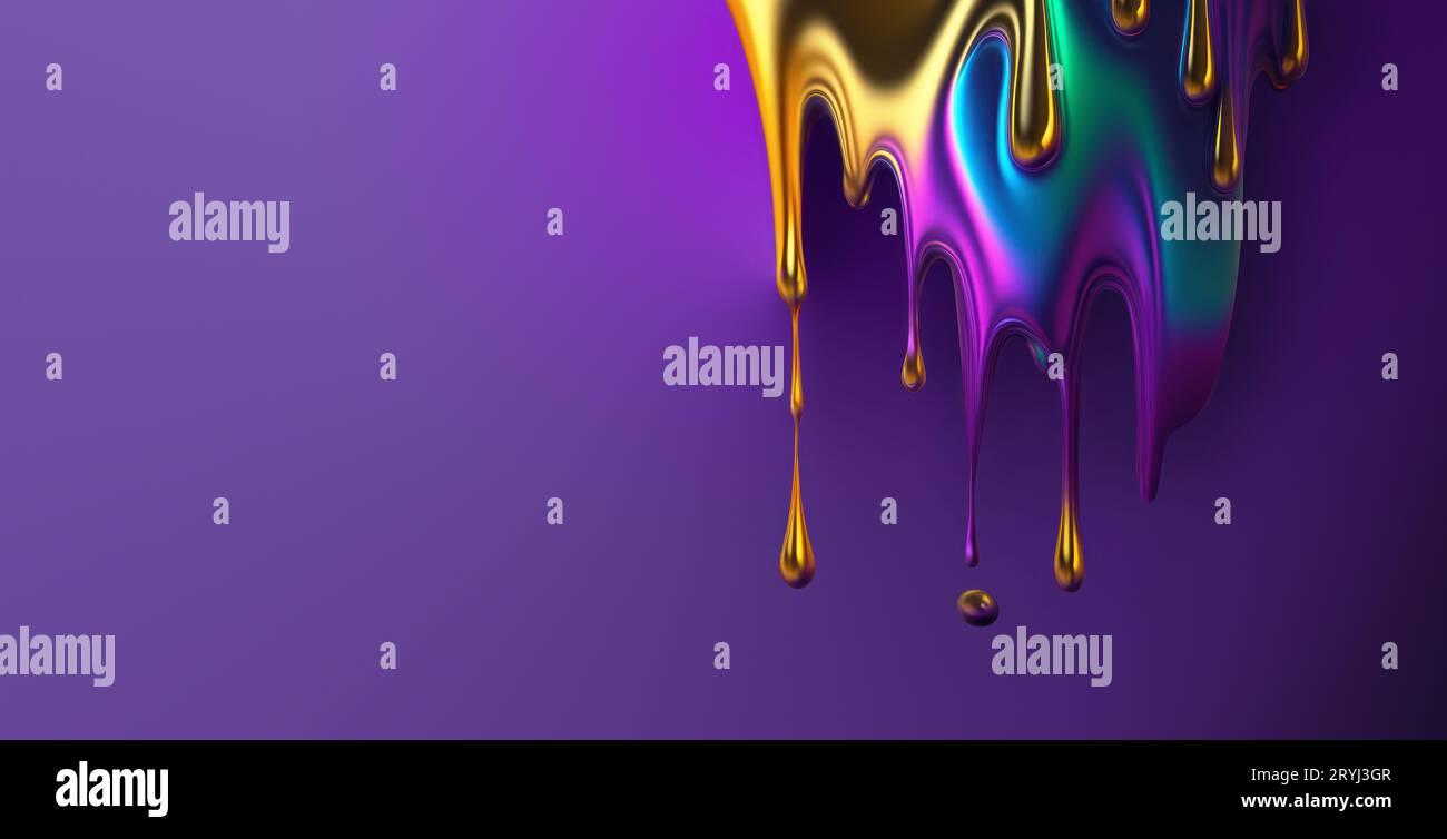 Dripping paint rainbow hi-res stock photography and images - Alamy