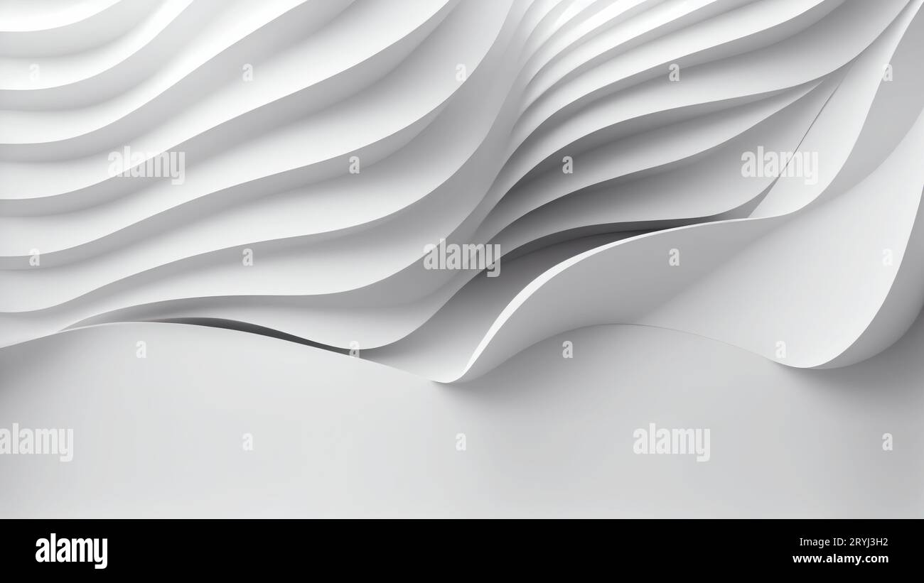 3D Abstract White Background Stock Photo - Alamy