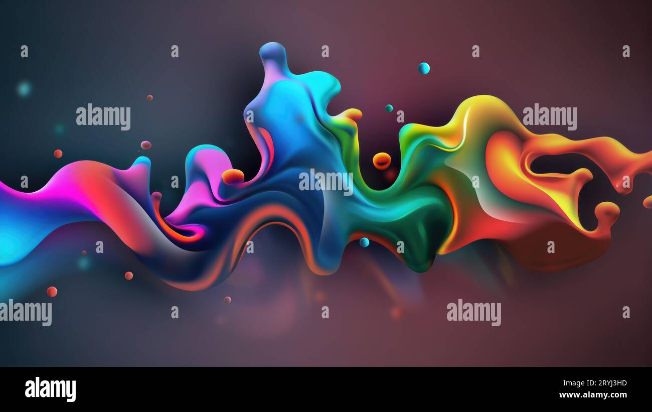 3d liquid hi-res stock photography and images - Alamy