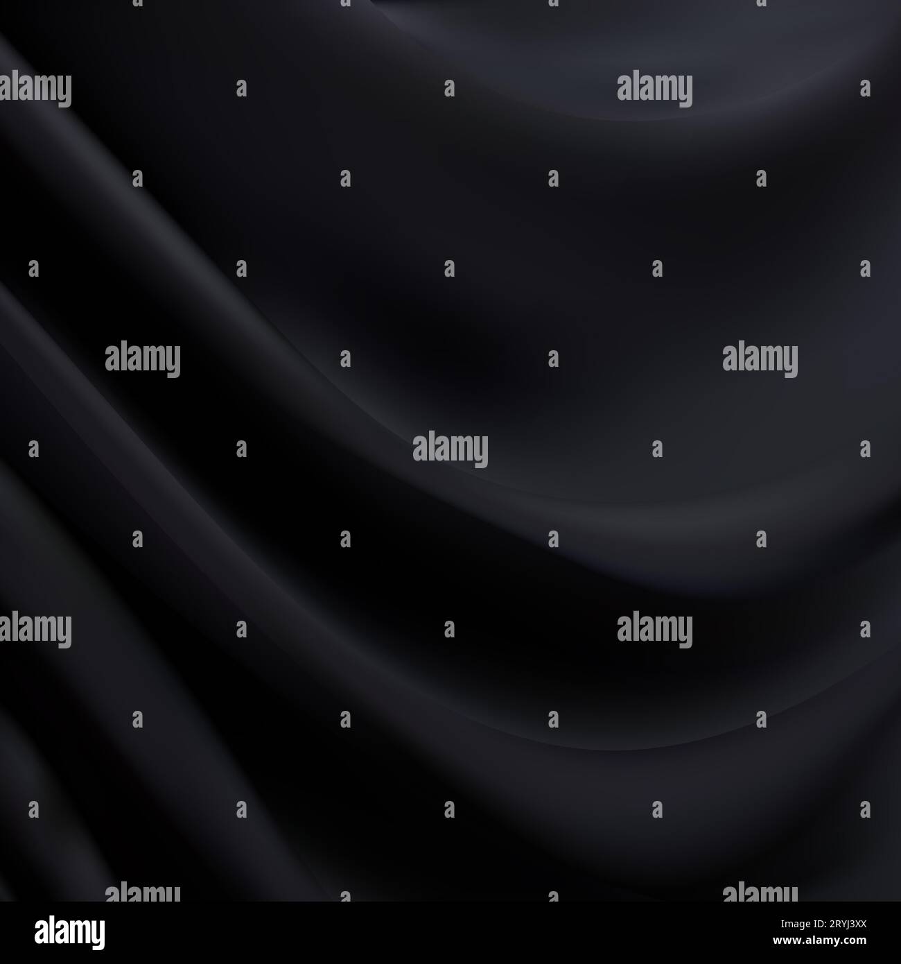 Black wrinkled fabric. Vector illustration. Design element Stock Photo ...