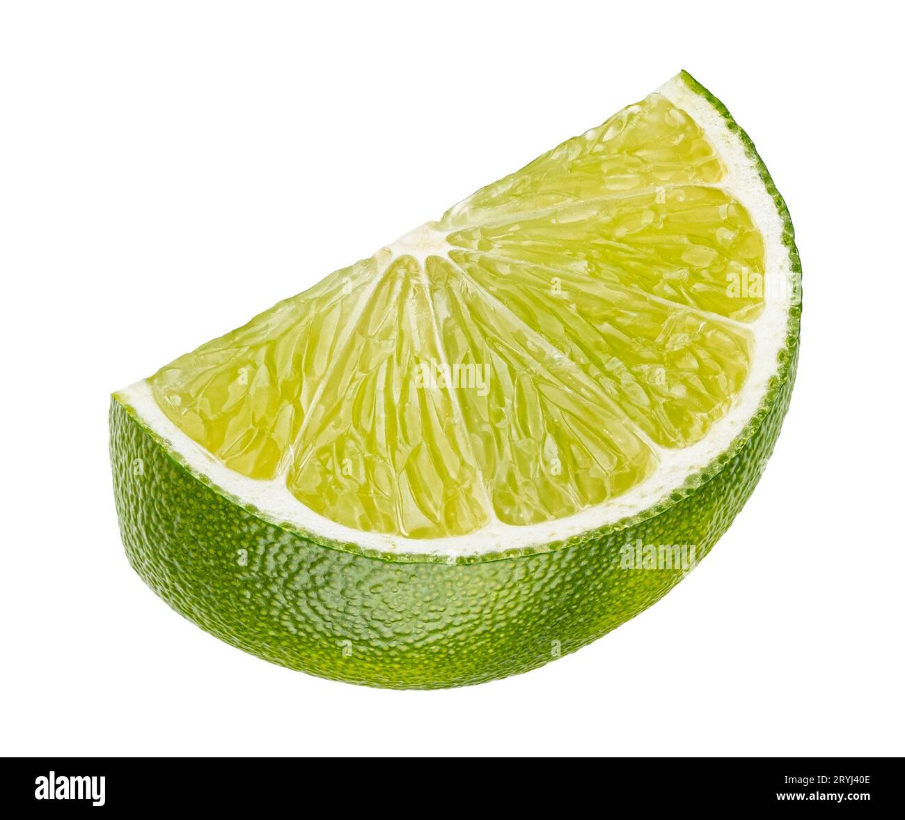 Lime citrus slice isolated on white background Stock Photo - Alamy