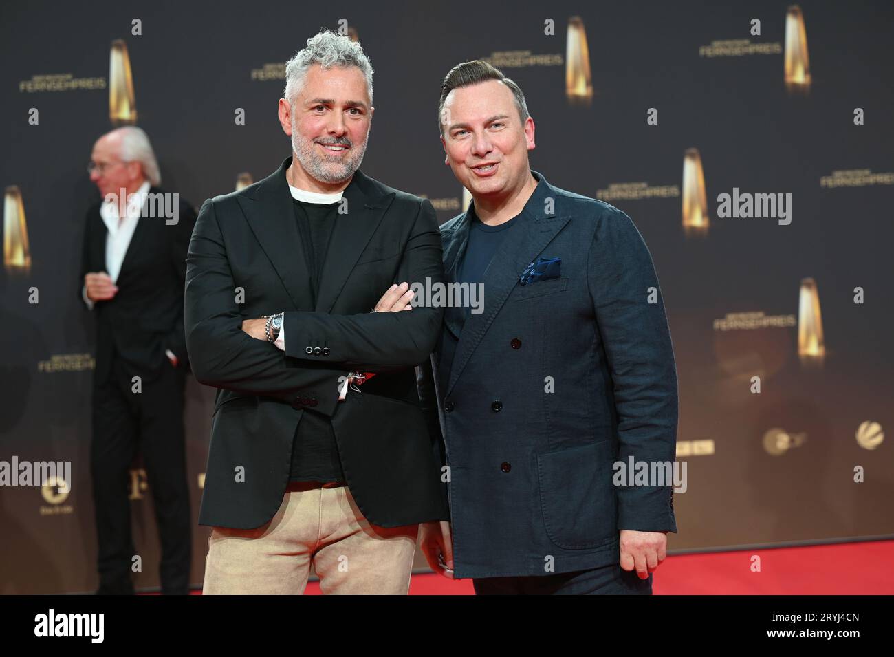 28 September 2023, North Rhine-Westphalia, Cologne: Chefs Roland Trettl ...