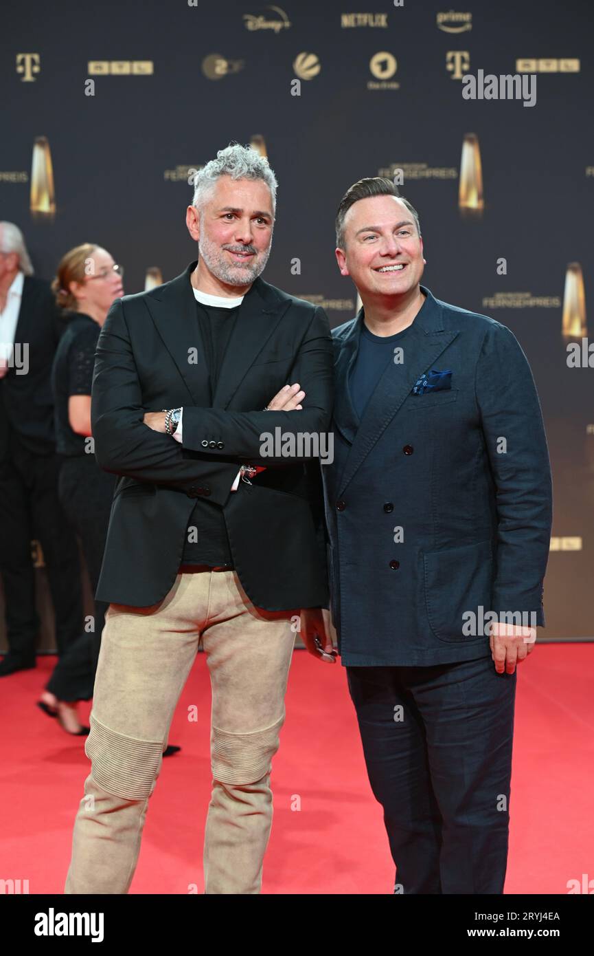 28 September 2023, North Rhine-Westphalia, Cologne: Chefs Roland Trettl ...