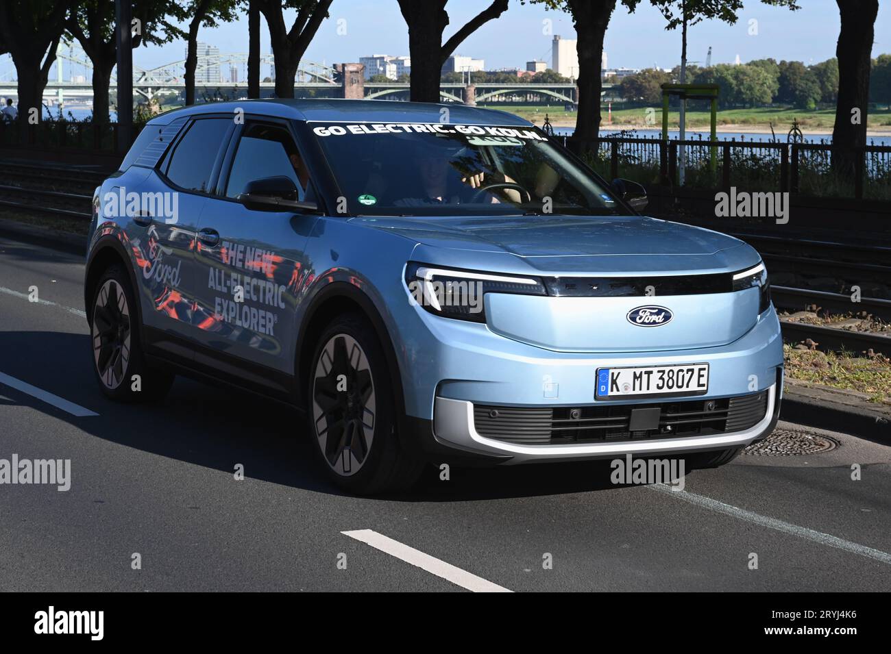 Cologne, Germany. 01st Oct, 2023. The new all-electric Ford Explorer on ...