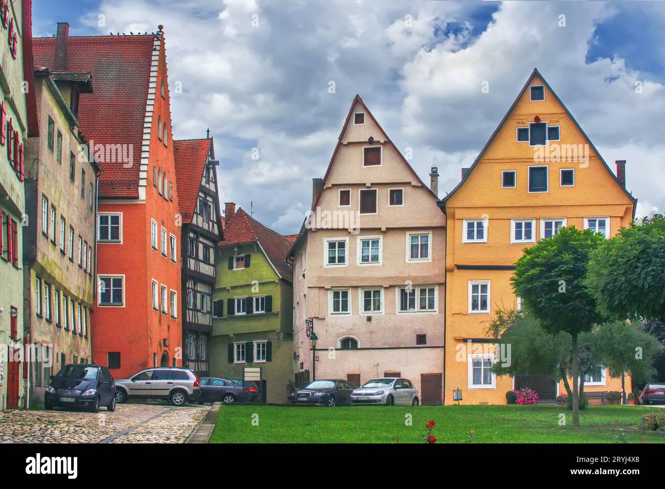 Street in Donauworth, Germany Stock Photo - Alamy