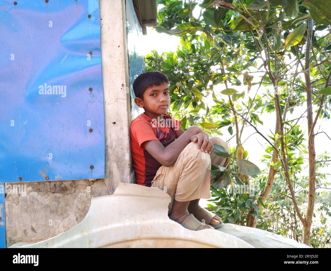 Boy camp sad hi-res stock photography and images - Alamy