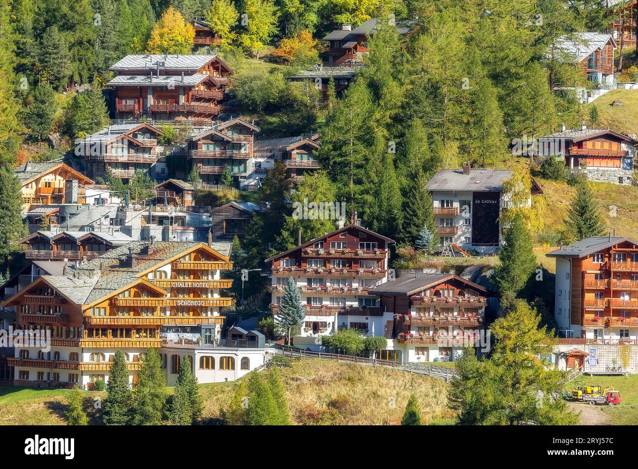Matterhorn zermatt aerial hi-res stock photography and images - Alamy
