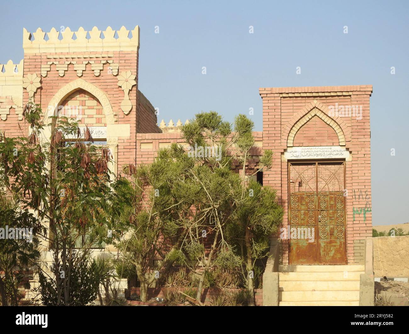 Cairo, Egypt, September 29 2023: New Cairo Muslim cemetery city of the ...