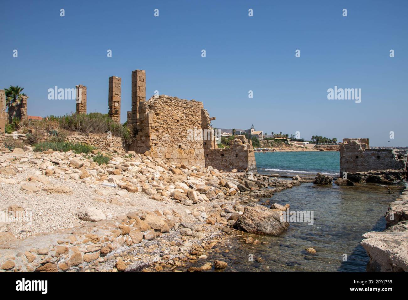 Ancient tuna fishery in Avola, Sicily Stock Photo - Alamy