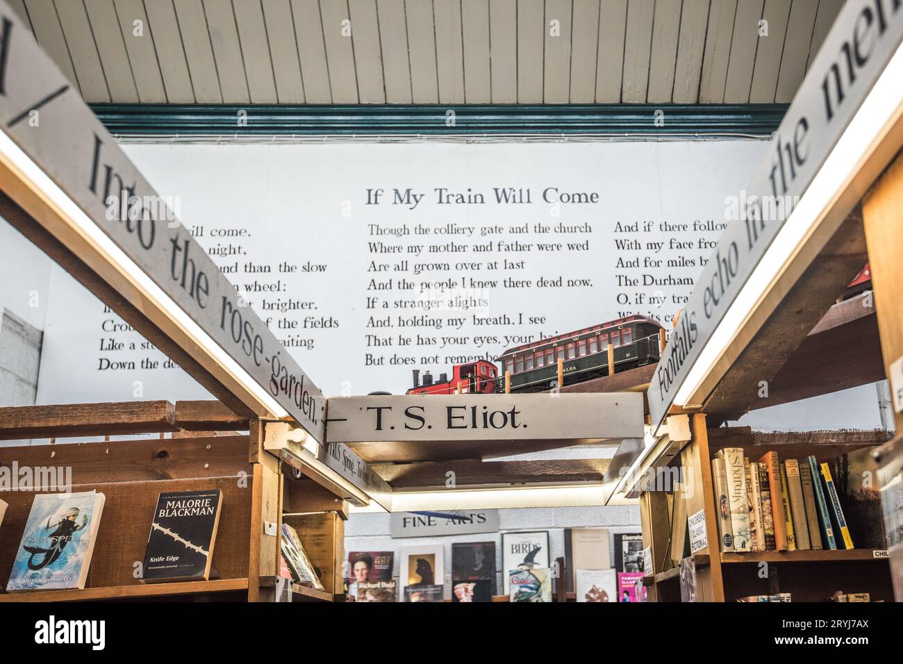 Barter Books in the former railway station at Alnwick, a town in ...