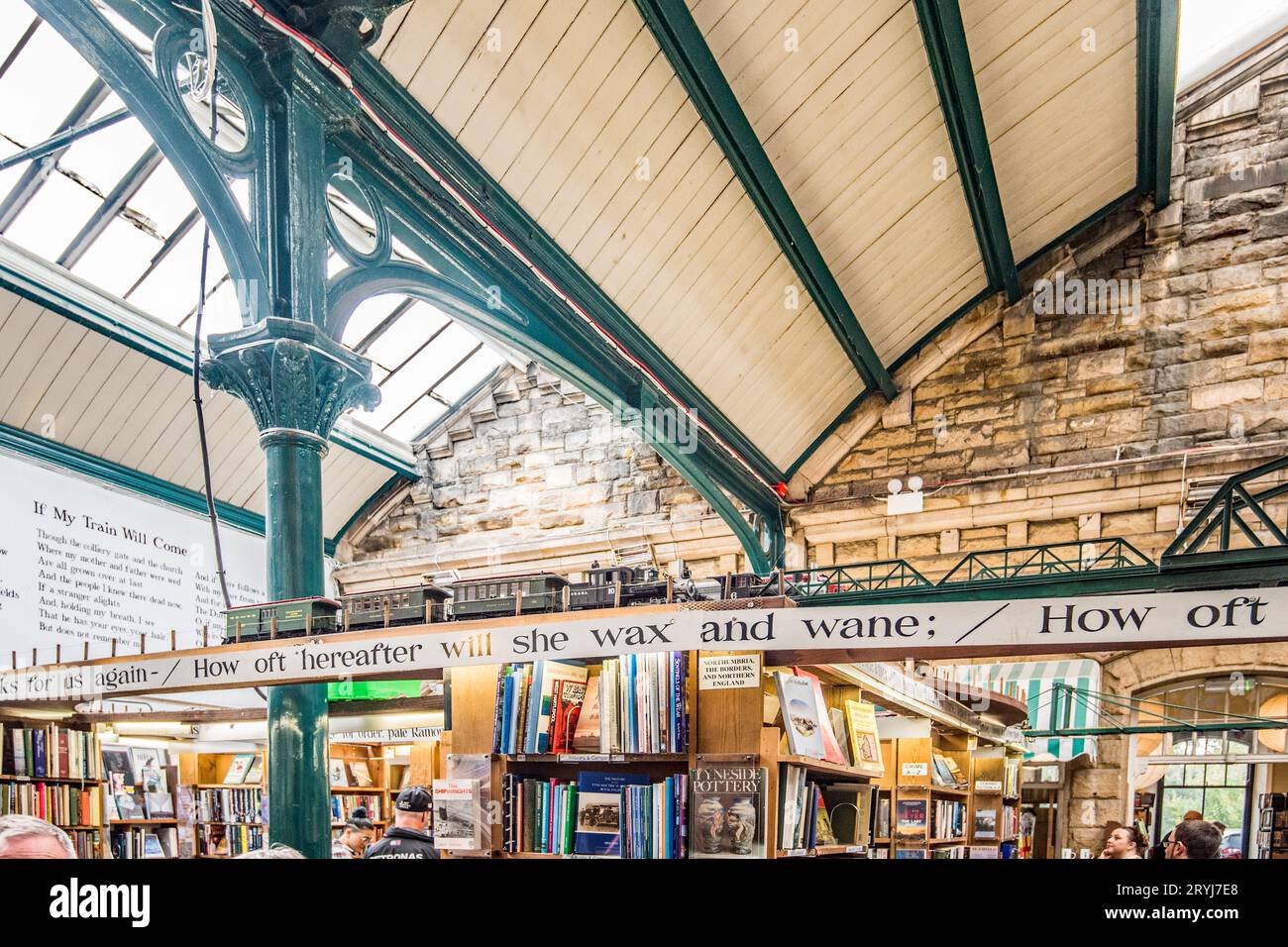 Barter Books in the former railway station at Alnwick, a town in ...