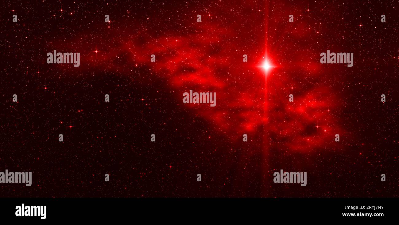 Christmas red star of the Nativity of Bethlehem, Nativity concept Stock ...