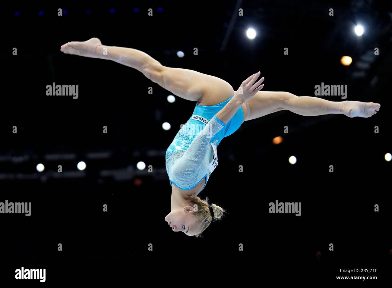 Italy's Alice D'Amato competes on the beam during Women's ...