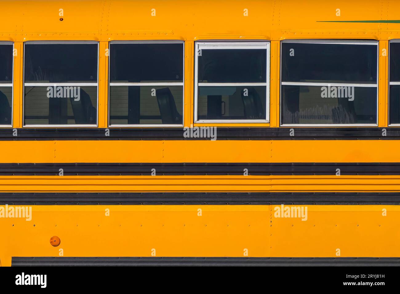 A close up to a school yellow bus. Concept: Background, texture Stock ...