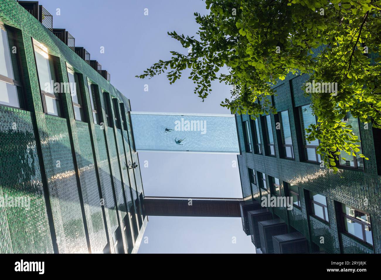 Embassy Gardens, Vauxhall London, swimming pool high rise luxury ...