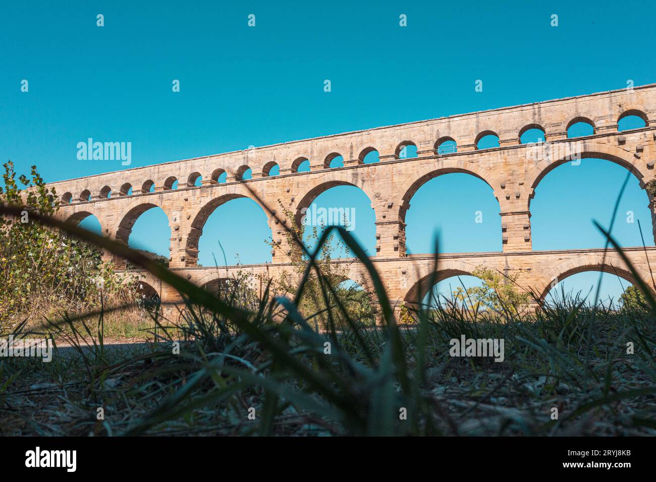 Gard bridge on the gardon river hi-res stock photography and images - Alamy