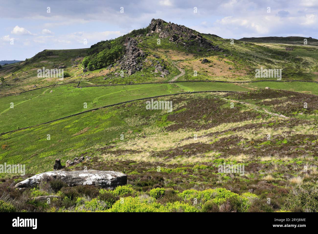 The Roaches Rocks, Upper Hulme, Staffordshire, England, UK Stock Photo ...