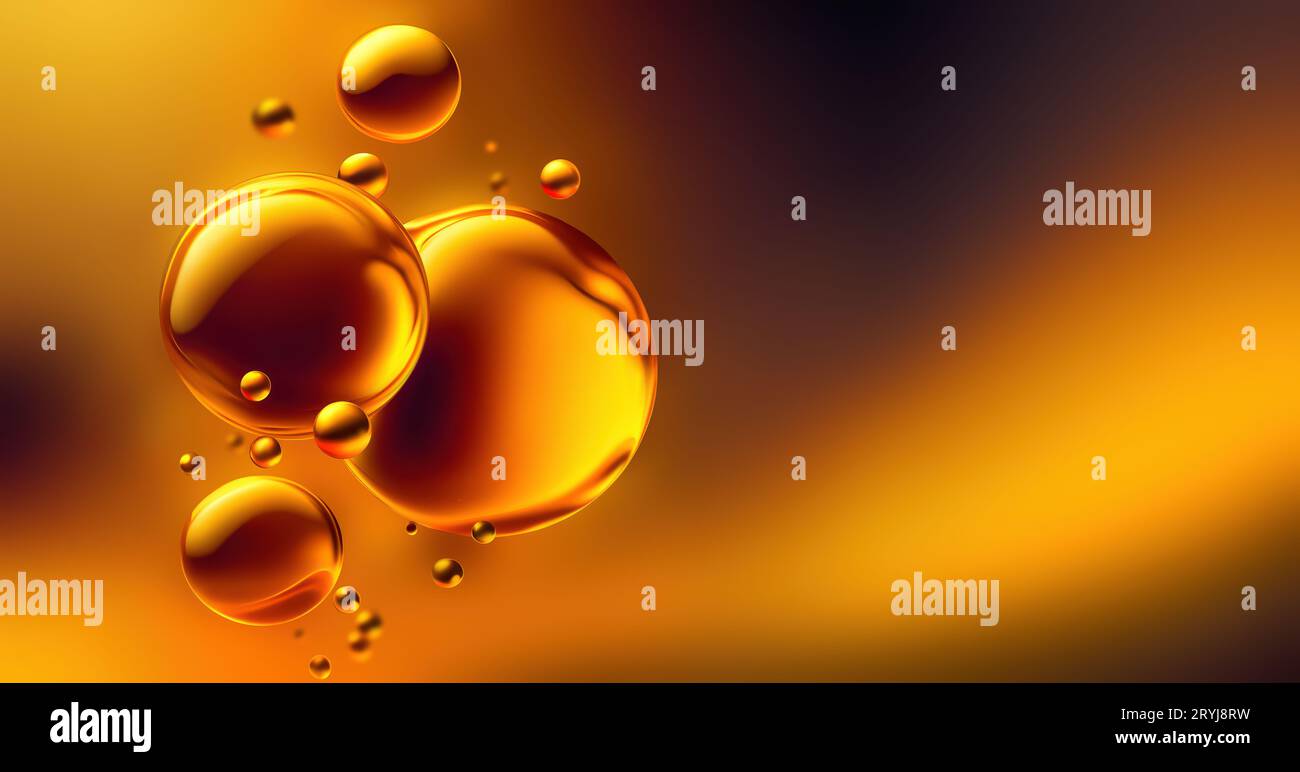 Oil Bubbles Background Stock Photo - Alamy