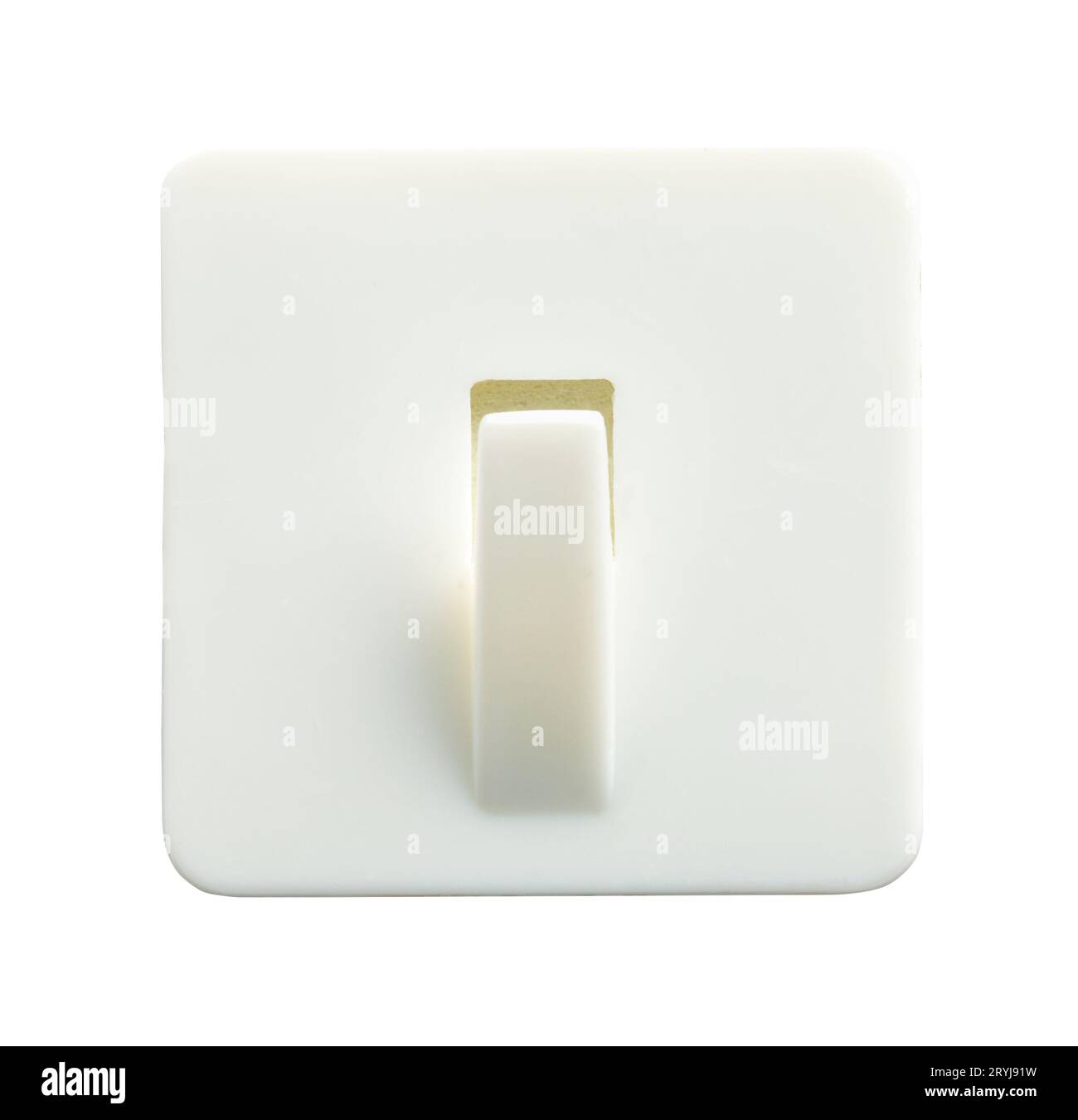 Square Plastic Hook Cut Out on White Stock Photo - Alamy