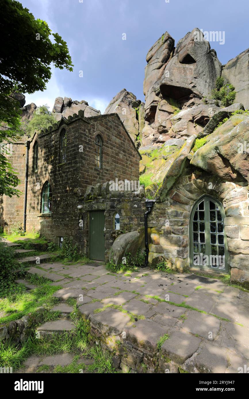 The Rock Hall cottage, the Roaches Rocks, near Leek town, Staffordshire ...