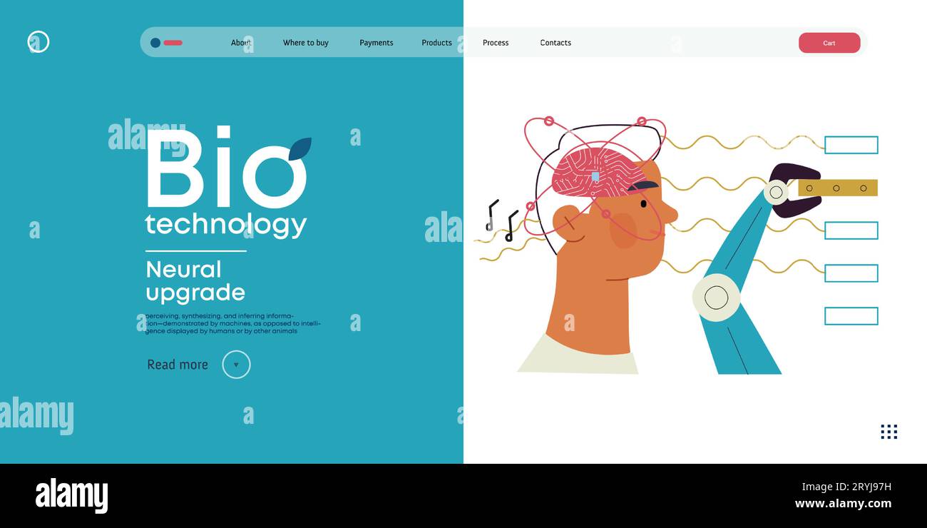 Neuroengineering Stock Vector Images - Alamy