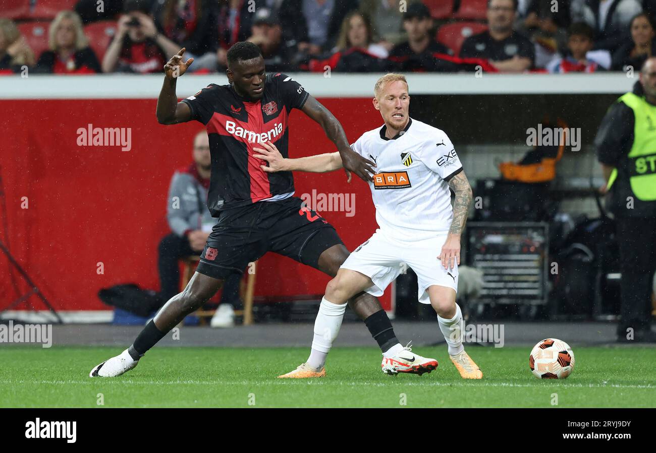 Leverkusen, Deutschland. 21st Sep, 2023. firo: 09/21/2023, soccer ...