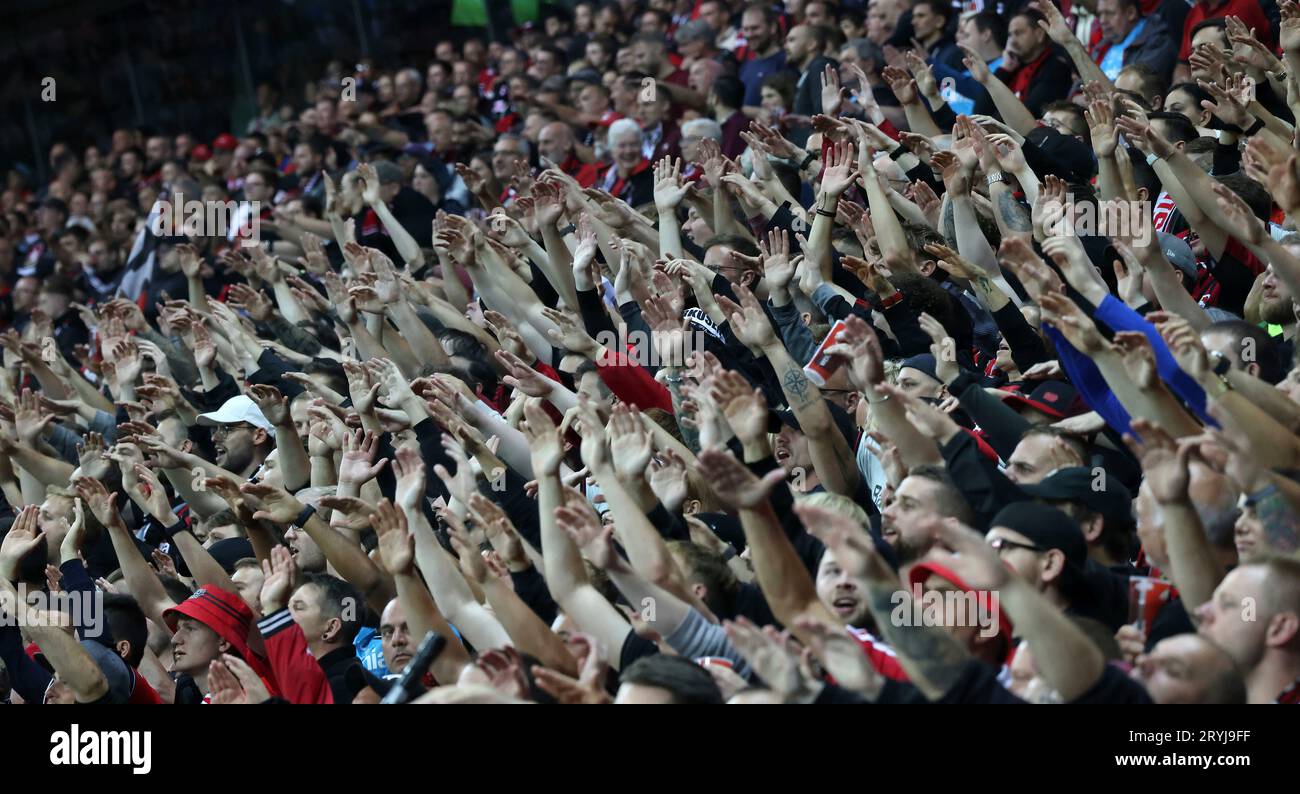 Leverkusen, Deutschland. 21st Sep, 2023. firo: 09/21/2023, soccer ...