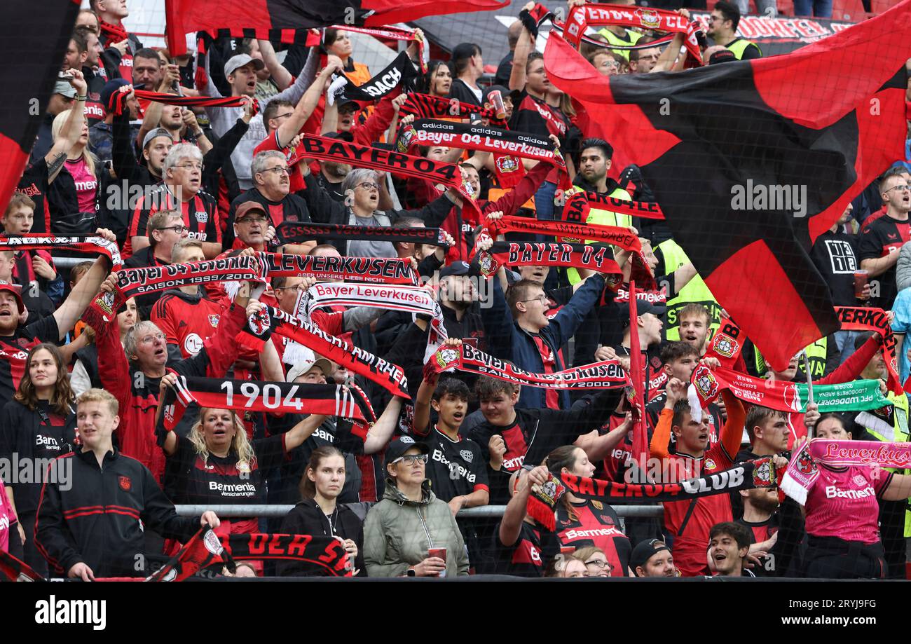 Leverkusen, Deutschland. 21st Sep, 2023. firo: 09/21/2023, soccer ...