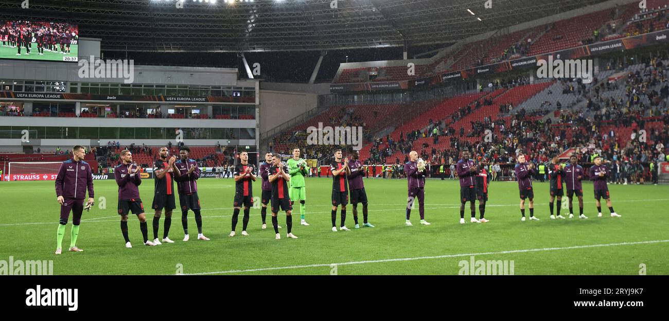 Leverkusen, Deutschland. 21st Sep, 2023. firo: 09/21/2023, soccer ...