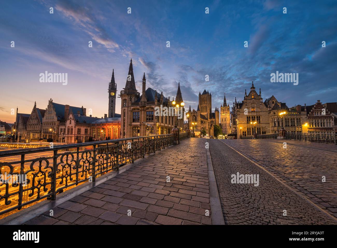 St michael's bridge ghent hi-res stock photography and images - Alamy