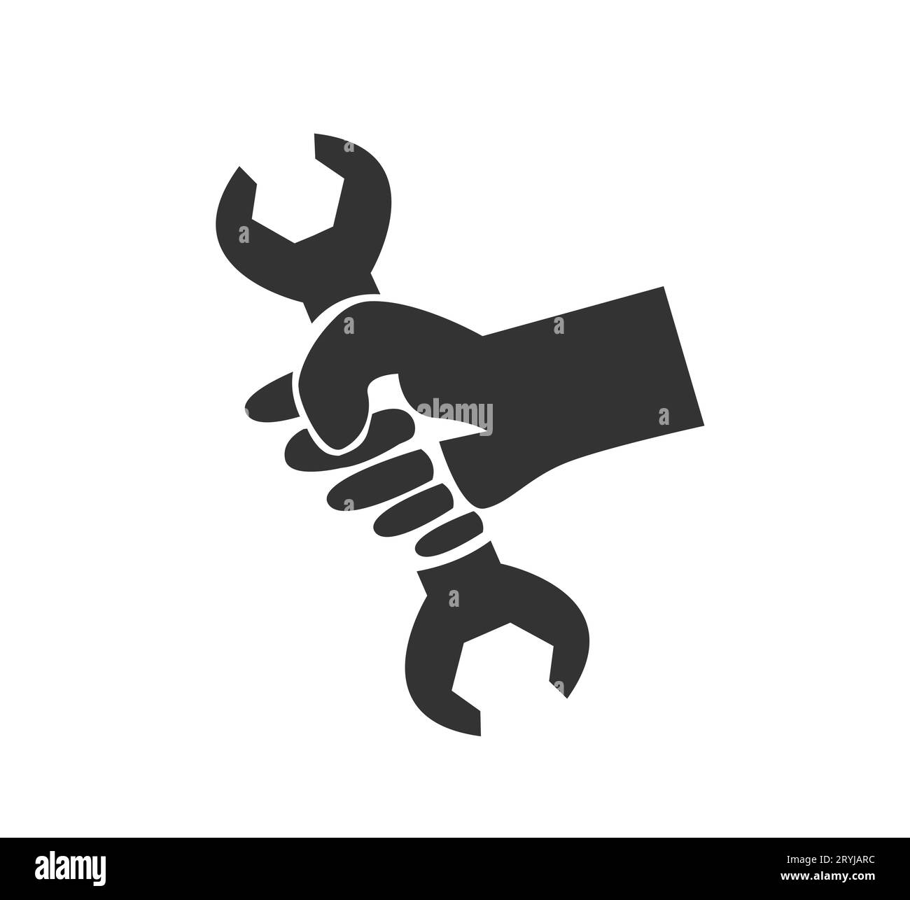 Human icon wrench vector logo hi-res stock photography and images - Alamy