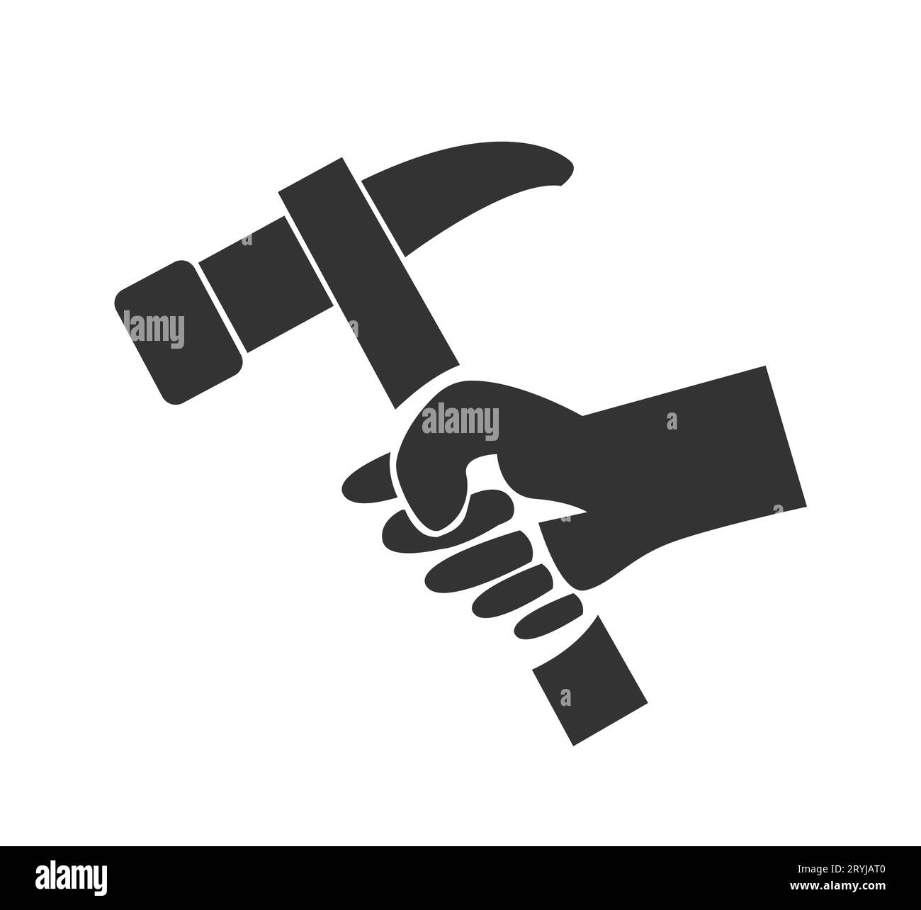 service symbol hammer sign Stock Vector Image & Art - Alamy