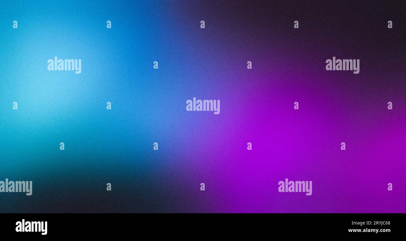 Purple blue abstract color gradient on black background, grainy texture ...