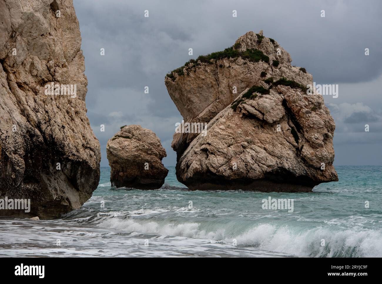 Rock of Aphrodite, Petra tou Romiou, birthplace of goddess of love ...