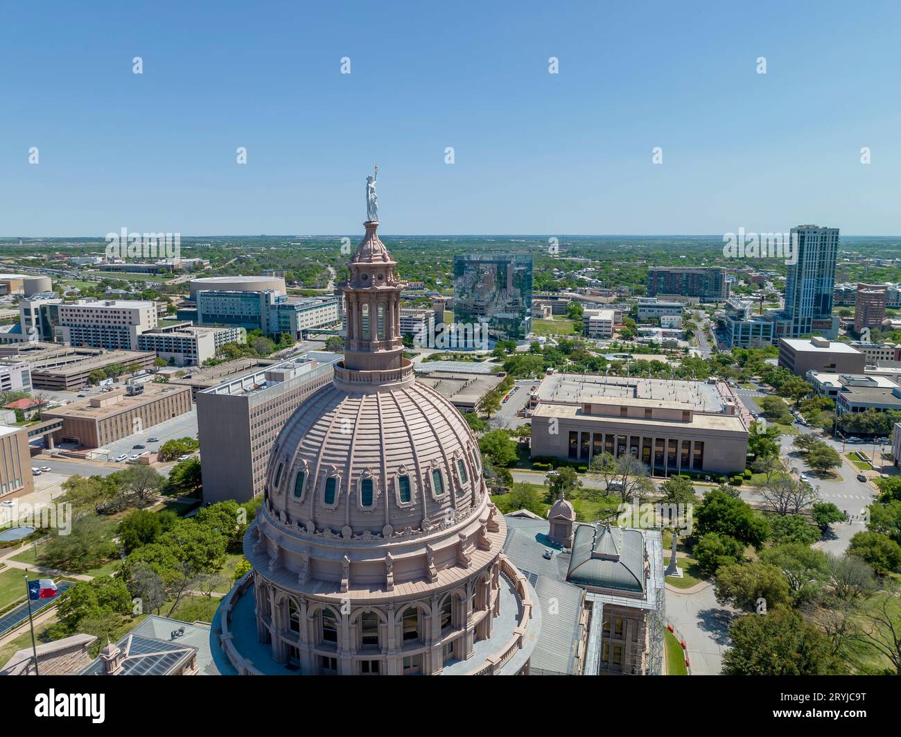 Aerial View Of The Texas State Capitol In Austin Texas Stock Photo - Alamy