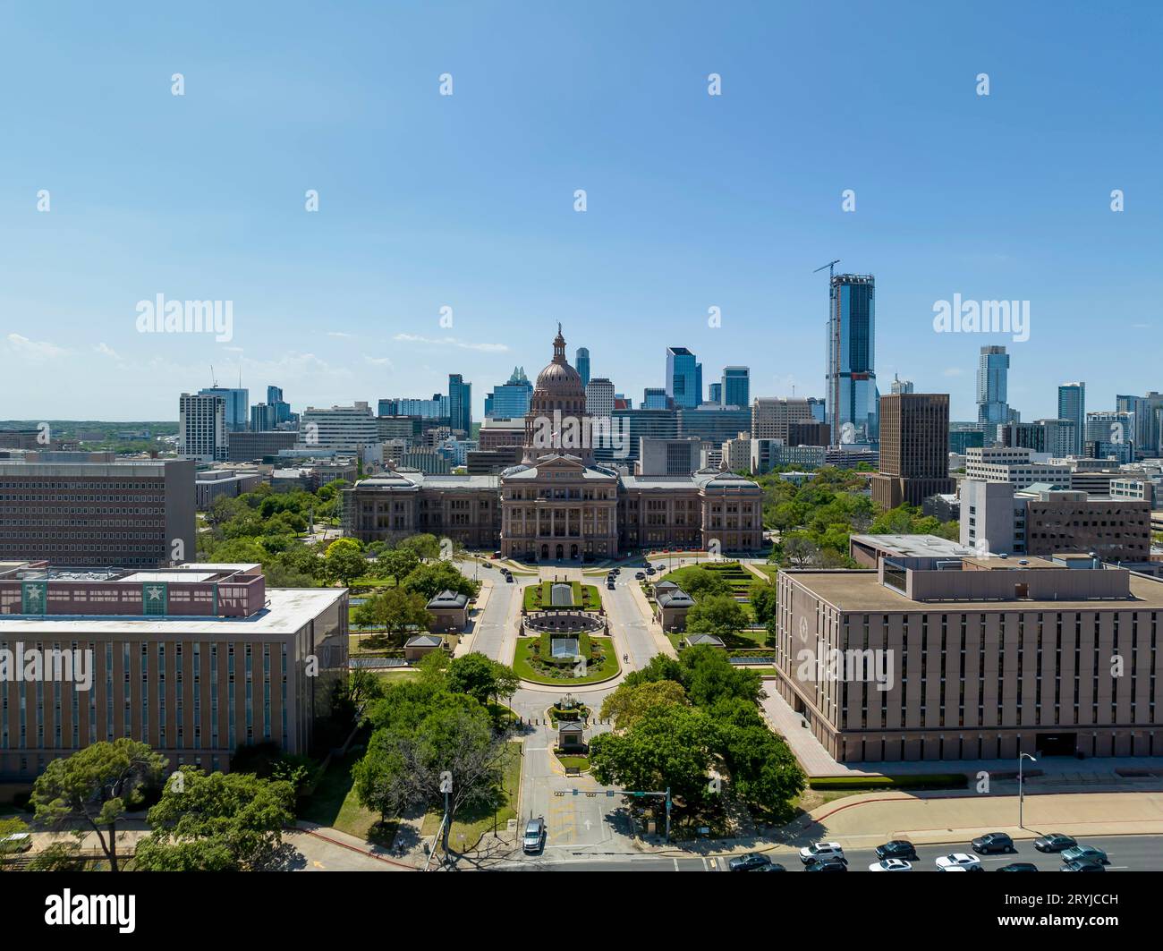 Aerial View Of The Texas State Capitol In Austin Texas Stock Photo - Alamy