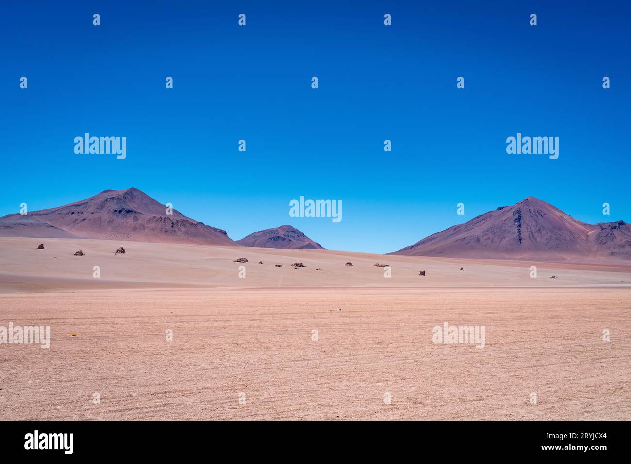 Desert landscape with road south west bolivia hi-res stock photography ...