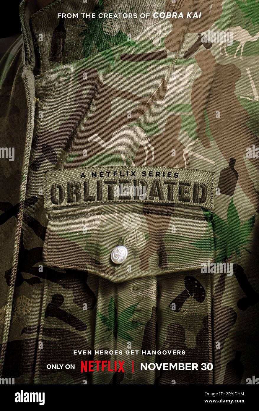 Obliterated TV show poster Stock Photo - Alamy