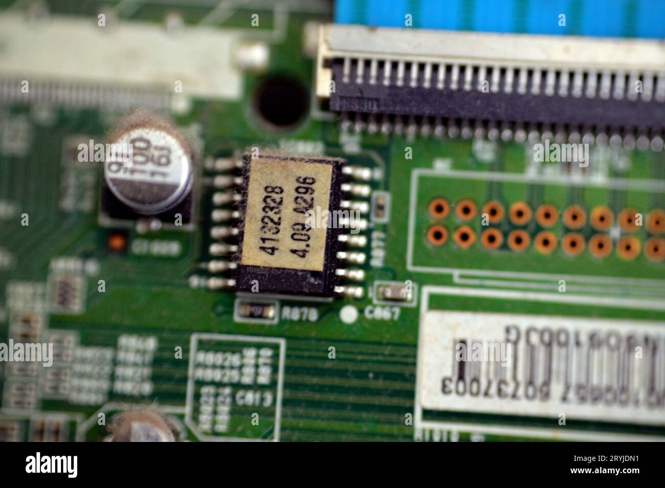 Cairo, Egypt, September 26 2023: interior of LCD TV Television main ...