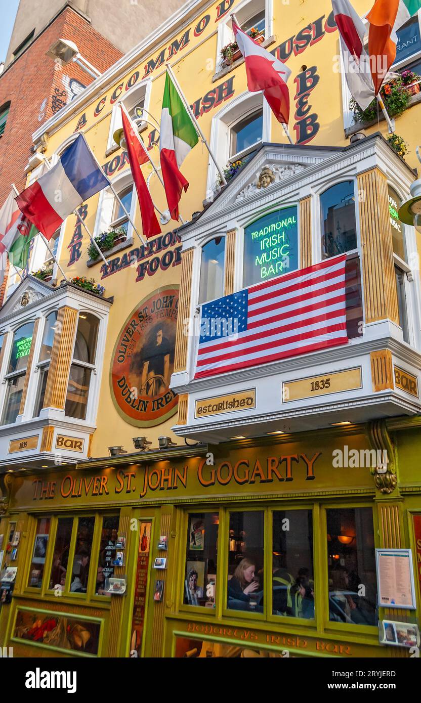 Ireland Dublin Temple Bar Oliver St John Gogartys Bar and Restaurant ...