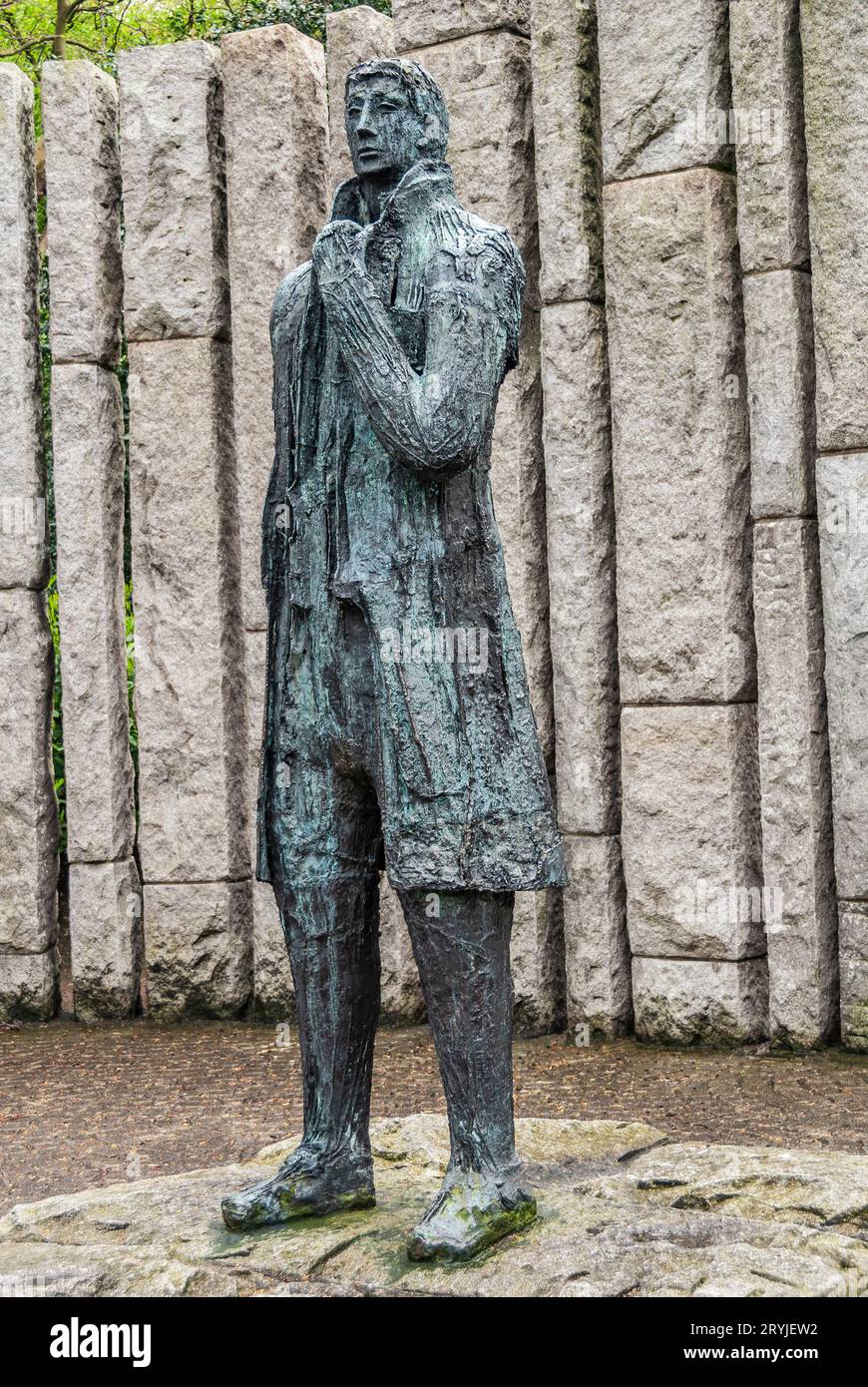 Ireland Dublin St. Stephens Green bronze statue of Wolfe Tone 1763 ...