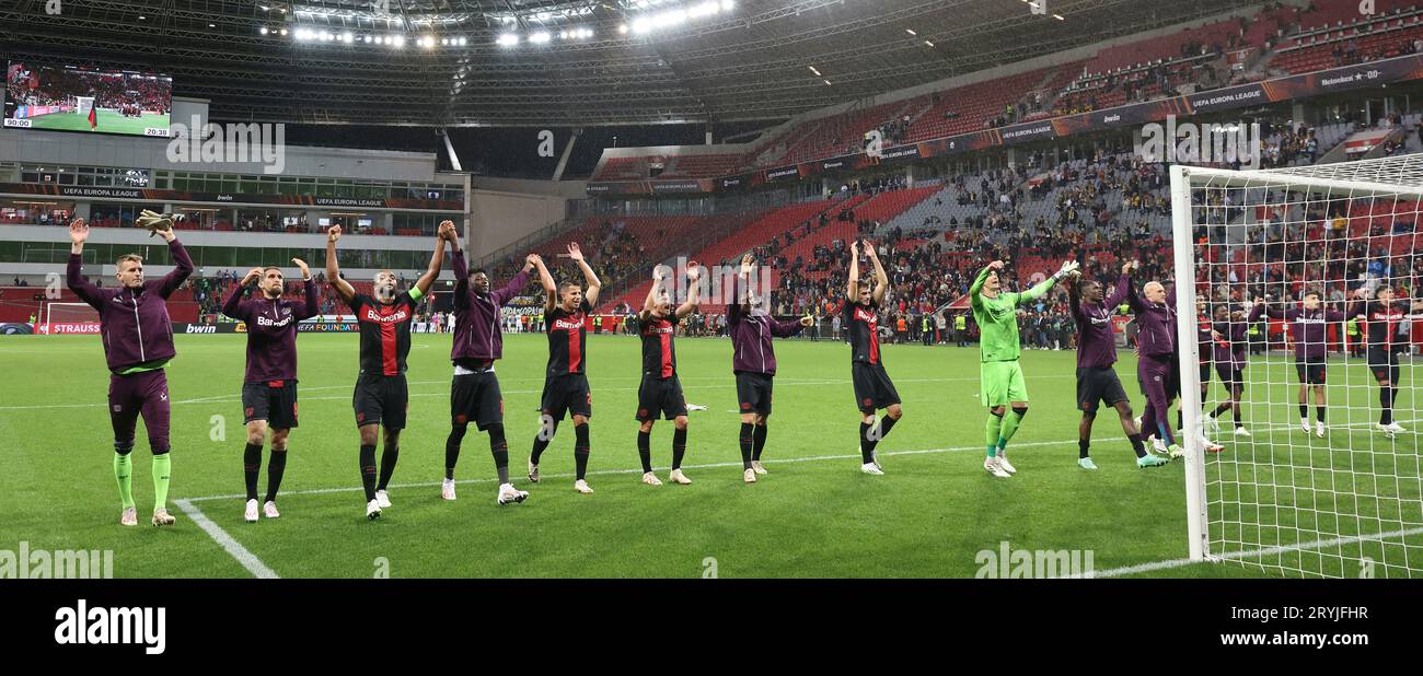 Leverkusen, Deutschland. 21st Sep, 2023. firo: 09/21/2023, soccer ...