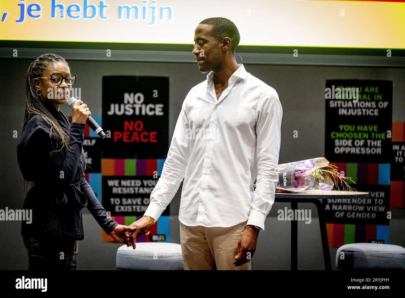 THE HAGUE - The new list leader Edson Olf during his speech during the ...