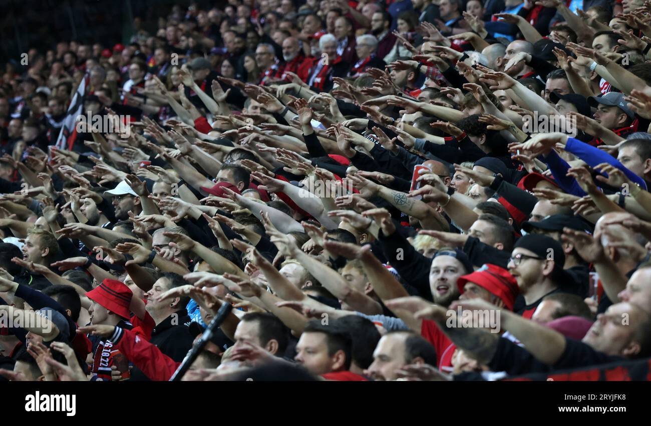 Leverkusen, Deutschland. 21st Sep, 2023. firo: 09/21/2023, soccer ...