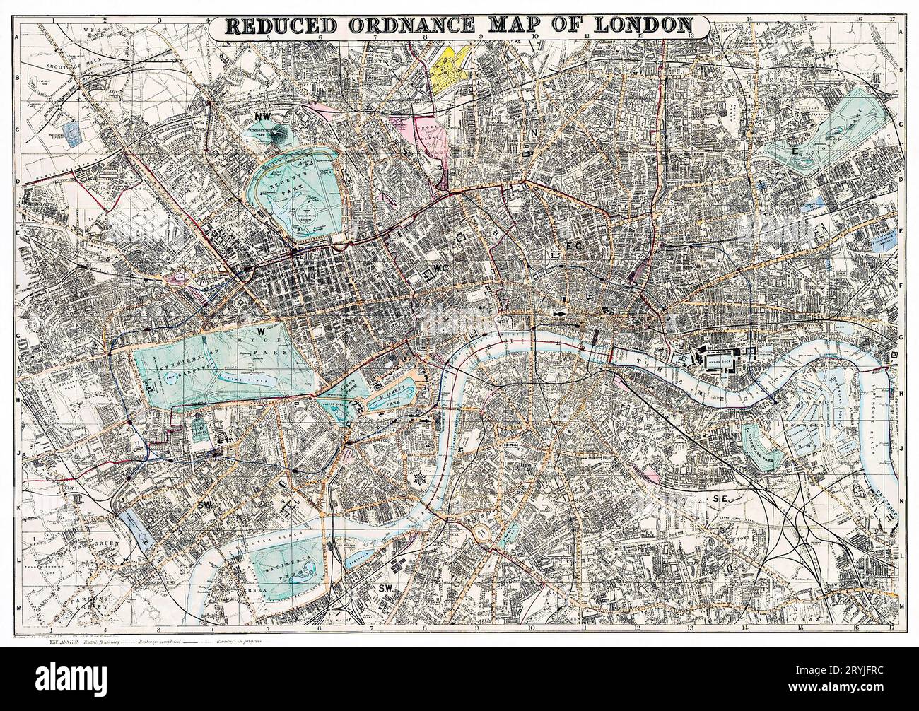 Map of the london Cut Out Stock Images & Pictures - Alamy